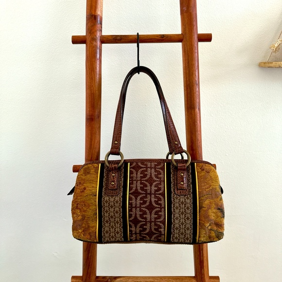 Fossil | Bags | Nwot Vintage Fossil Patchwork And Embroidery Bag | Poshmark